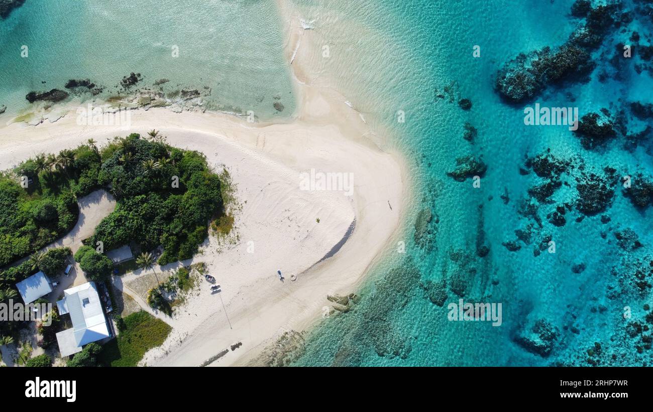 Aerial views of different islands in the Kingdom of Tonga Stock Photo ...