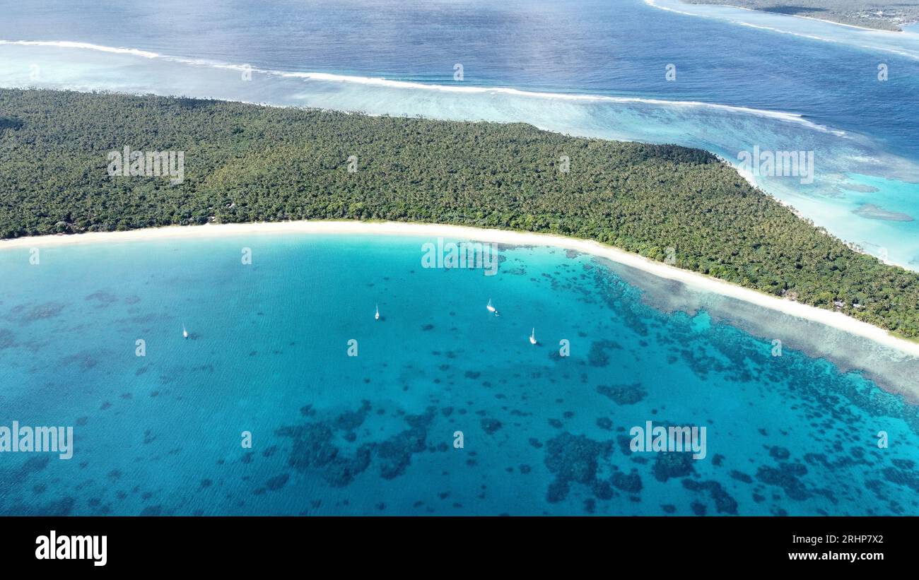 Aerial views of different islands in the Kingdom of Tonga Stock Photo ...