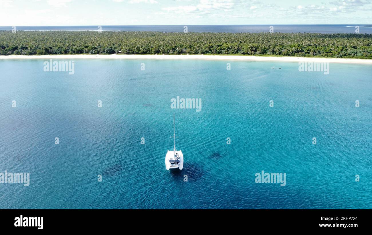 Aerial views of different islands in the Kingdom of Tonga Stock Photo ...