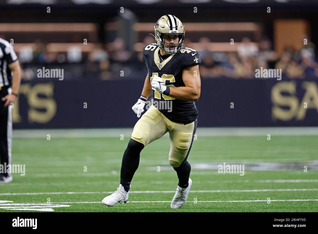 New Orleans Saints fullback Adam Prentice (46) during an NFL preseason ...