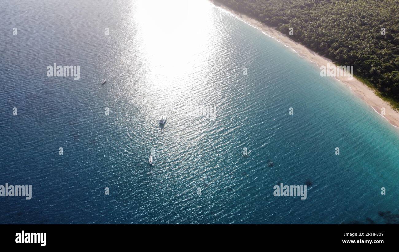 Aerial views of different islands in the Kingdom of Tonga Stock Photo ...