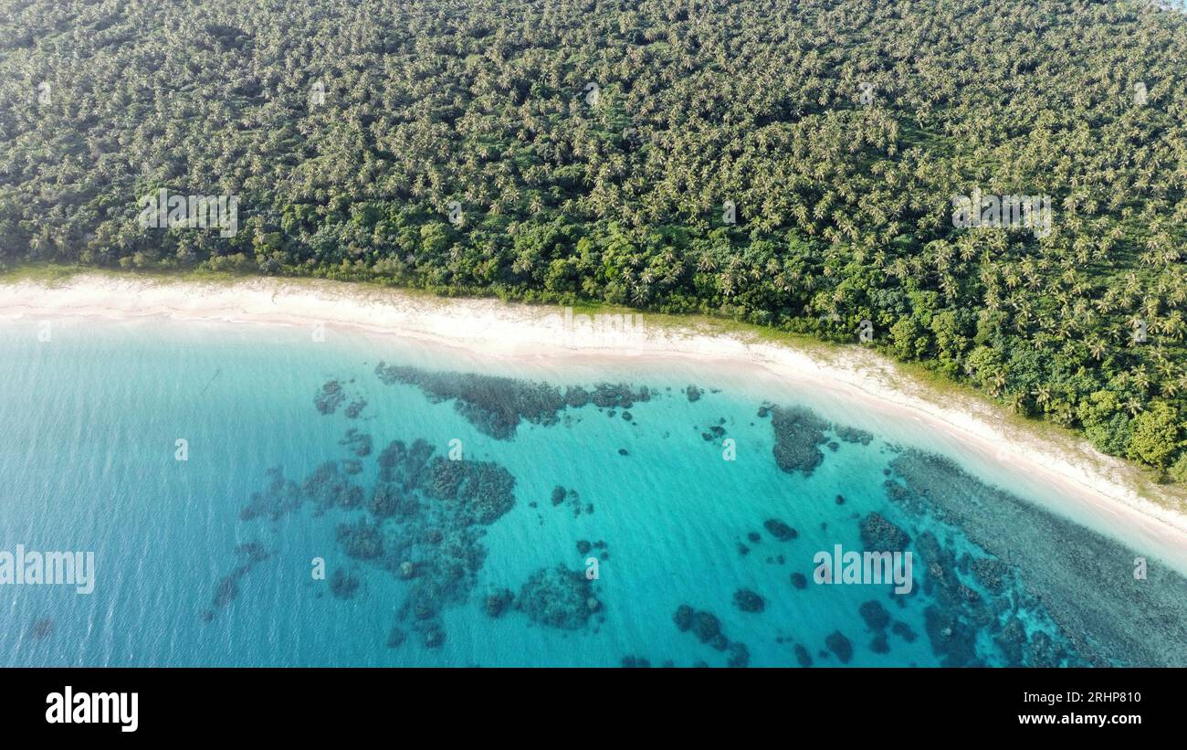 Aerial views of different islands in the Kingdom of Tonga Stock Photo ...