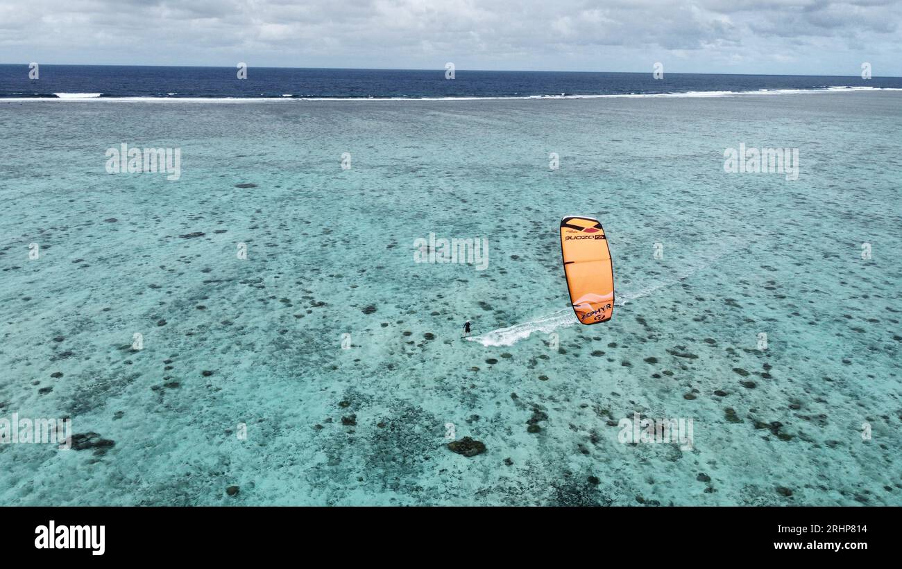 Aerial views of different islands in the Kingdom of Tonga Stock Photo ...