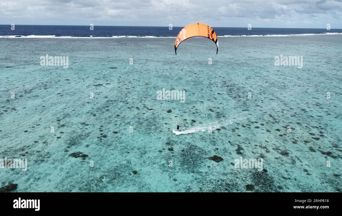 Aerial views of different islands in the Kingdom of Tonga Stock Photo ...