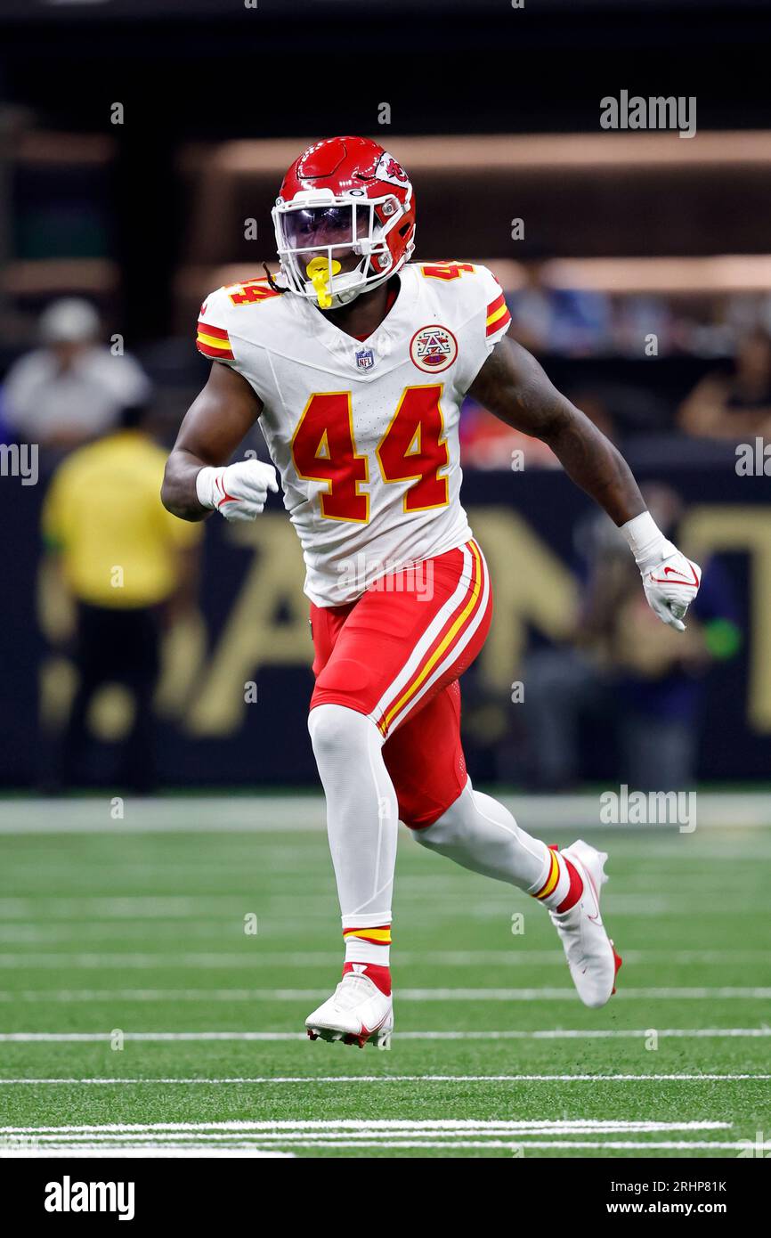 Kansas City Chiefs linebacker Cam Jones (44) during an NFL preseason football game against the ...