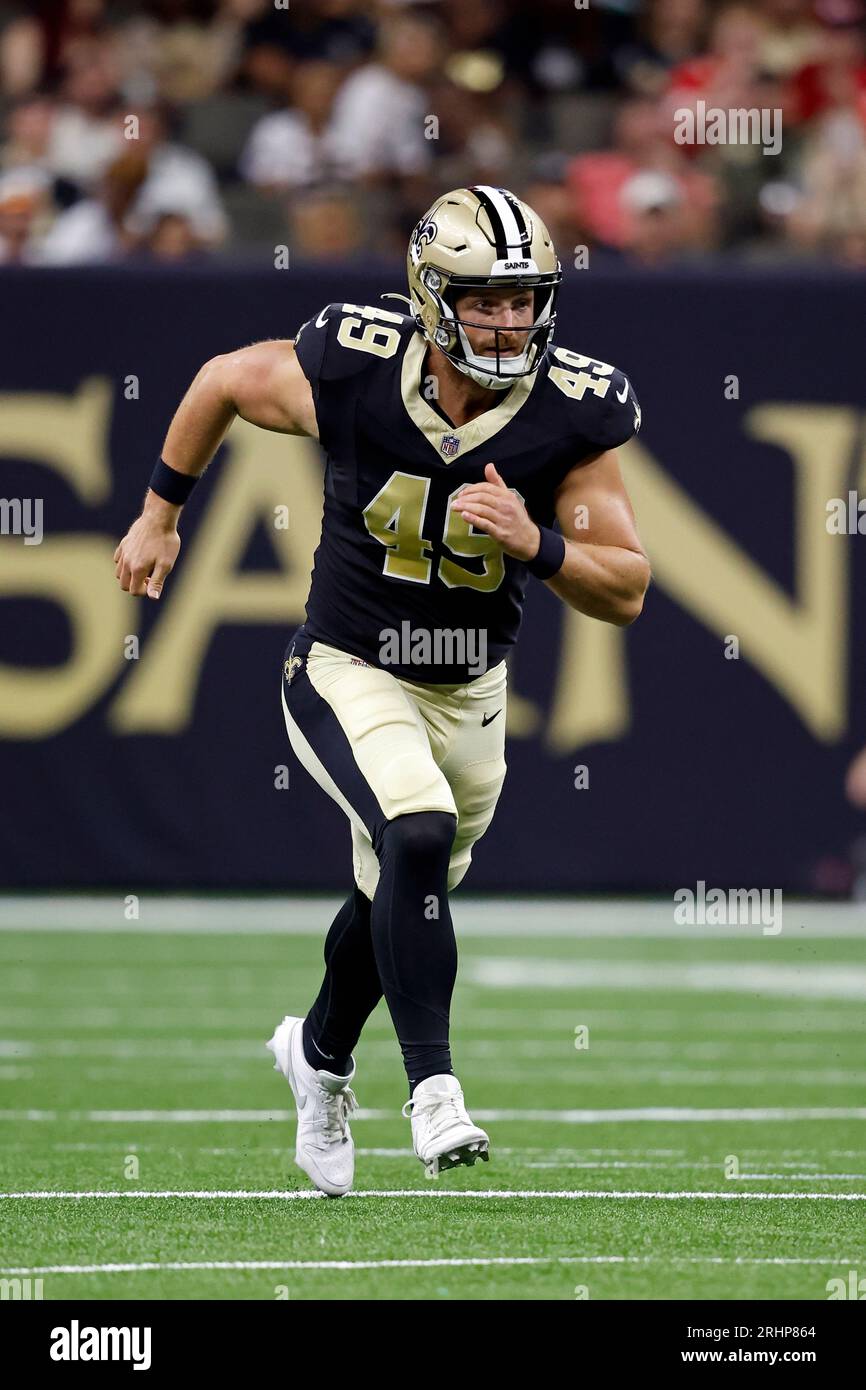 New Orleans Saints long snapper Zach Wood (49) during an NFL preseason ...