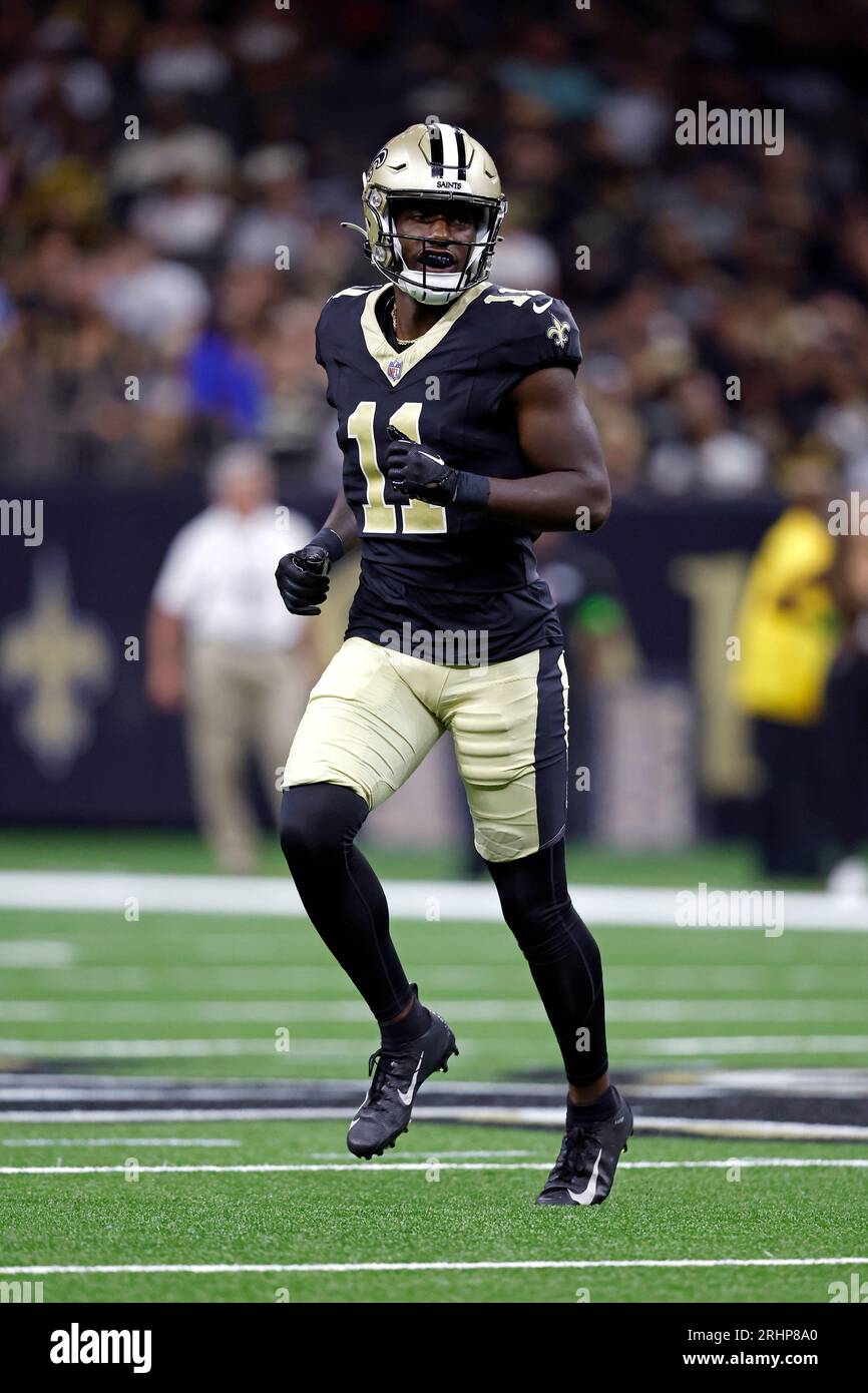 New Orleans Saints wide receiver Bryan Edwards (11) during an NFL preseason football game ...