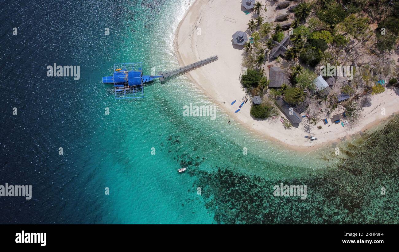 Aerial views of the stunning islands of the Philippines Stock Photo - Alamy