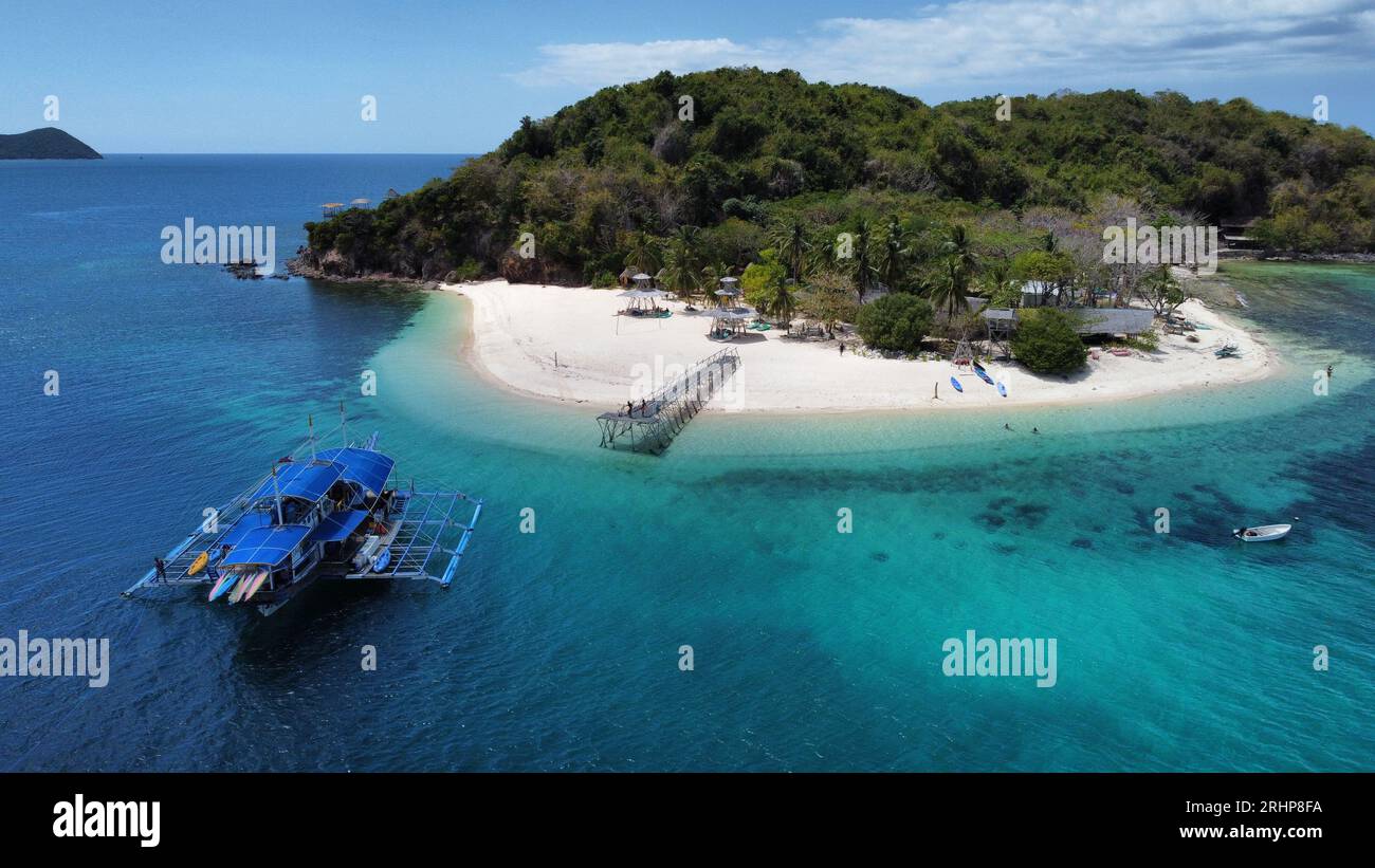 Aerial views of the stunning islands of the Philippines Stock Photo - Alamy