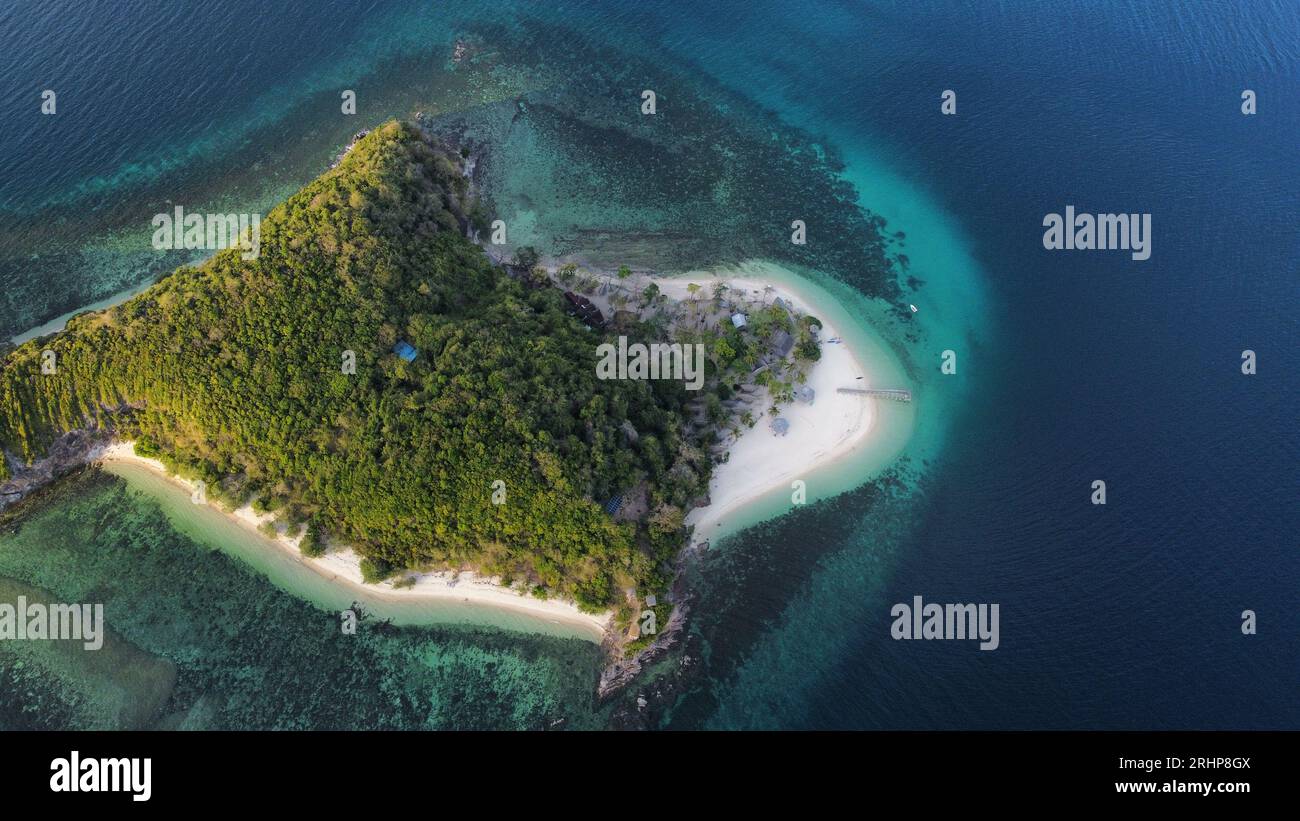 Aerial views of the stunning islands of the Philippines Stock Photo - Alamy