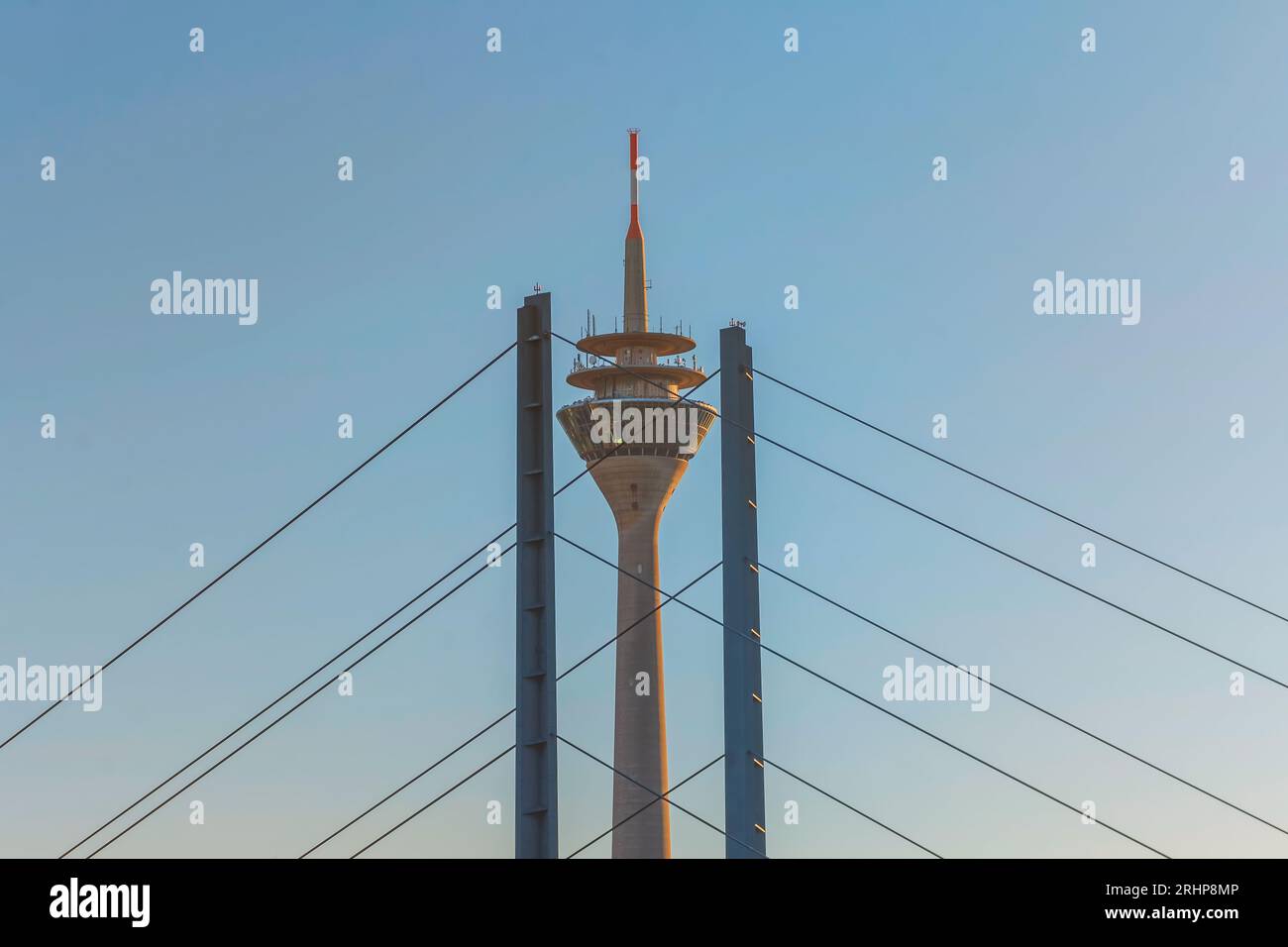 Symmetry of the Düsseldorf TV Tower "Rheinturm" and the Pylons of the ...