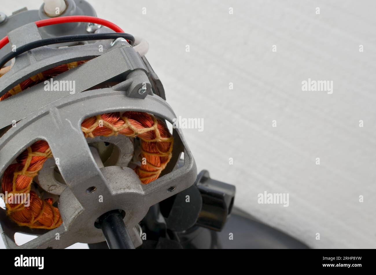 Detail of a domestic table fan motor, representing the concept of ...