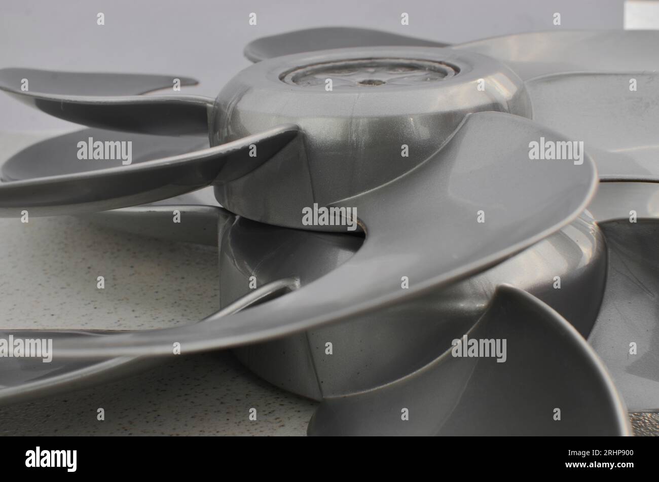 Detail of the fan blades, emphasizing the importance of maintenance and ...