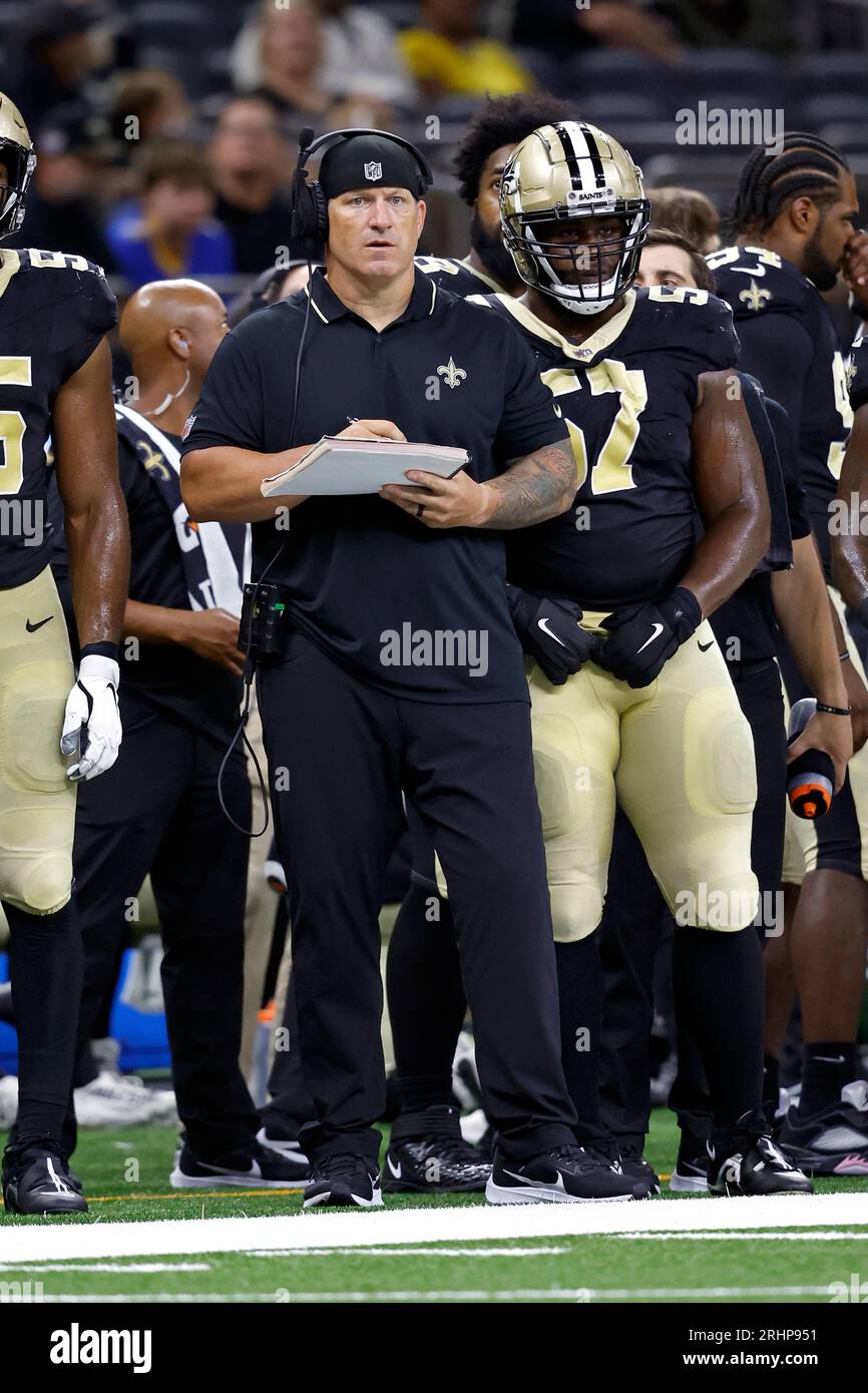New Orleans Saints pass rush specialist Brian Young during an NFL preseason football game ...