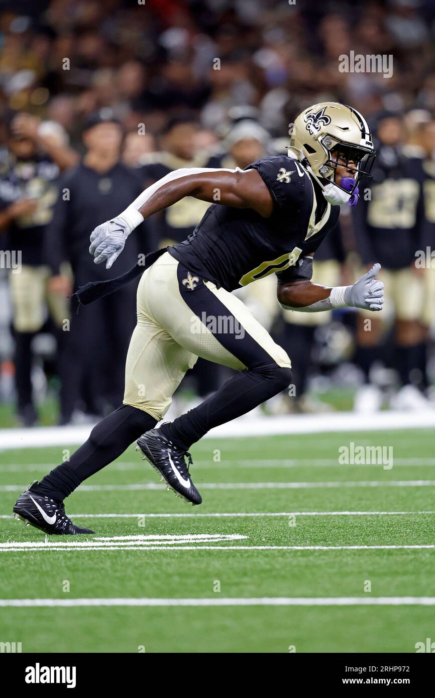 New Orleans Saints safety Ugo Amadi (0) during an NFL preseason ...