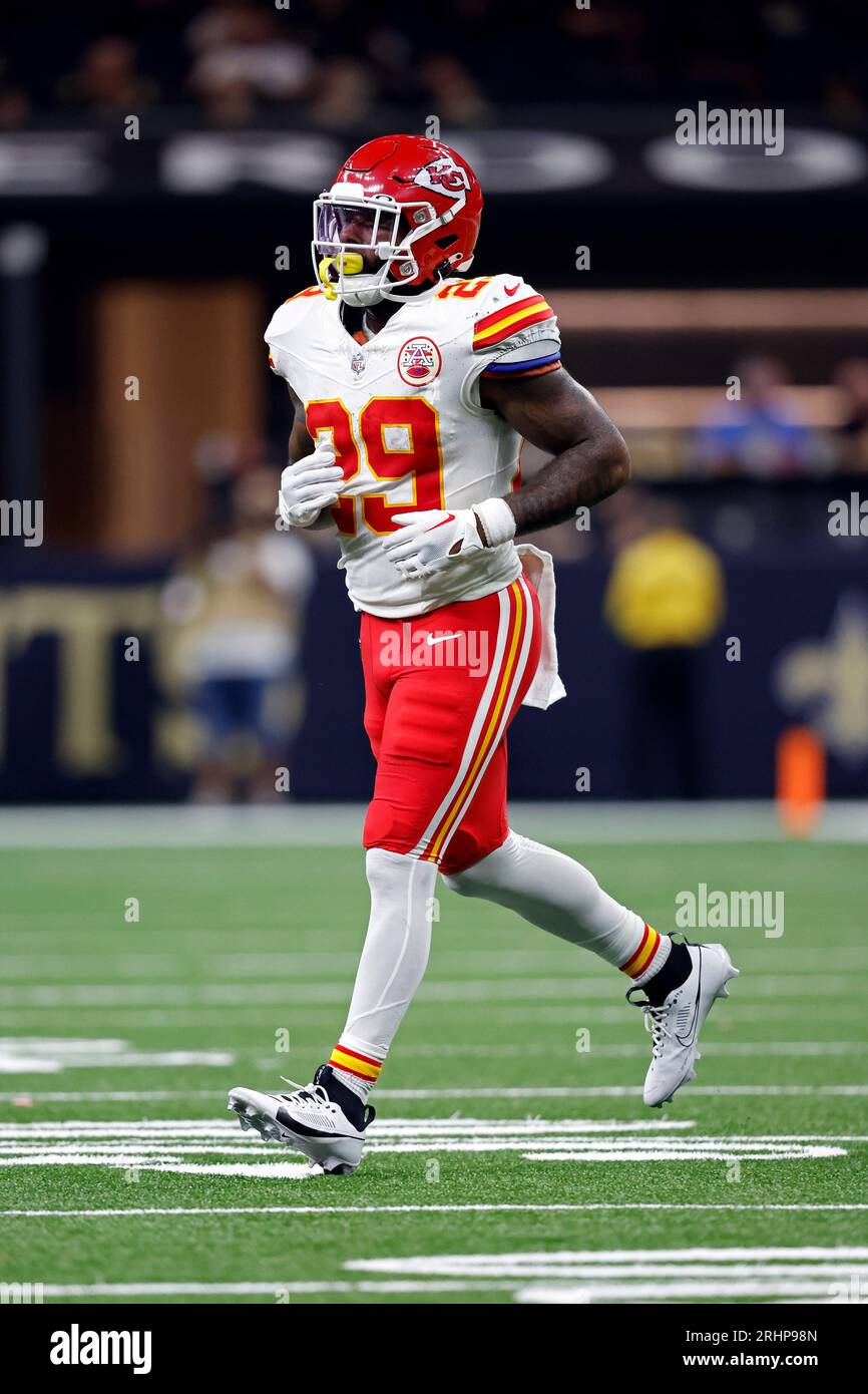Kansas City Chiefs running back La'Mical Perine (29 during an NFL ...