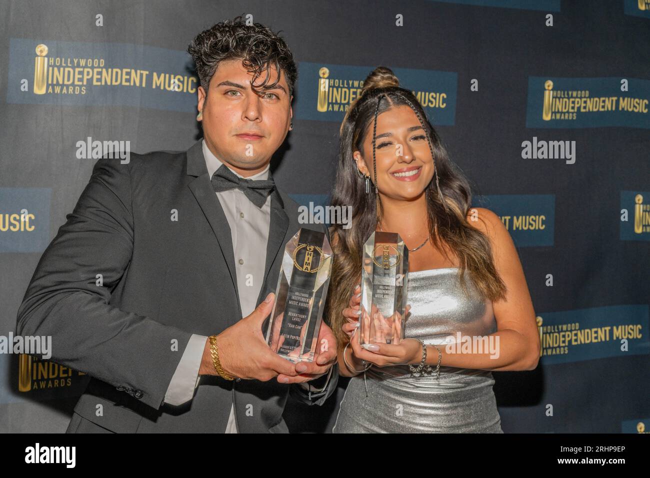 Los Angeles, USA. 17th Aug, 2023. Latin Musical artist BenAnthony Lavoz ...