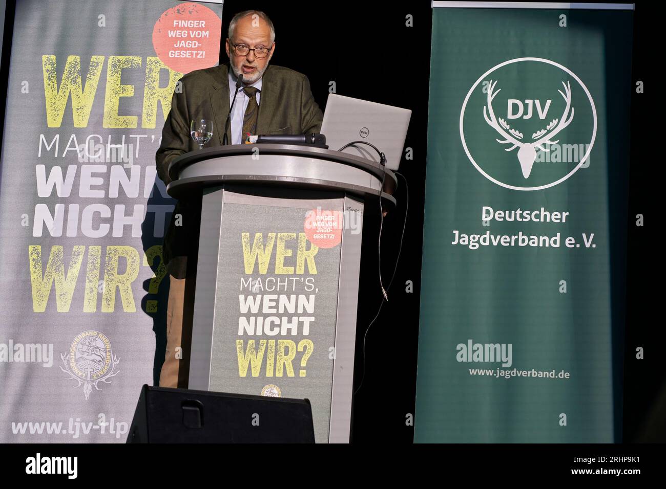 Neuwied, Germany. 18th Aug, 2023. Marcus Schuck, lawyer, speaks at the ...
