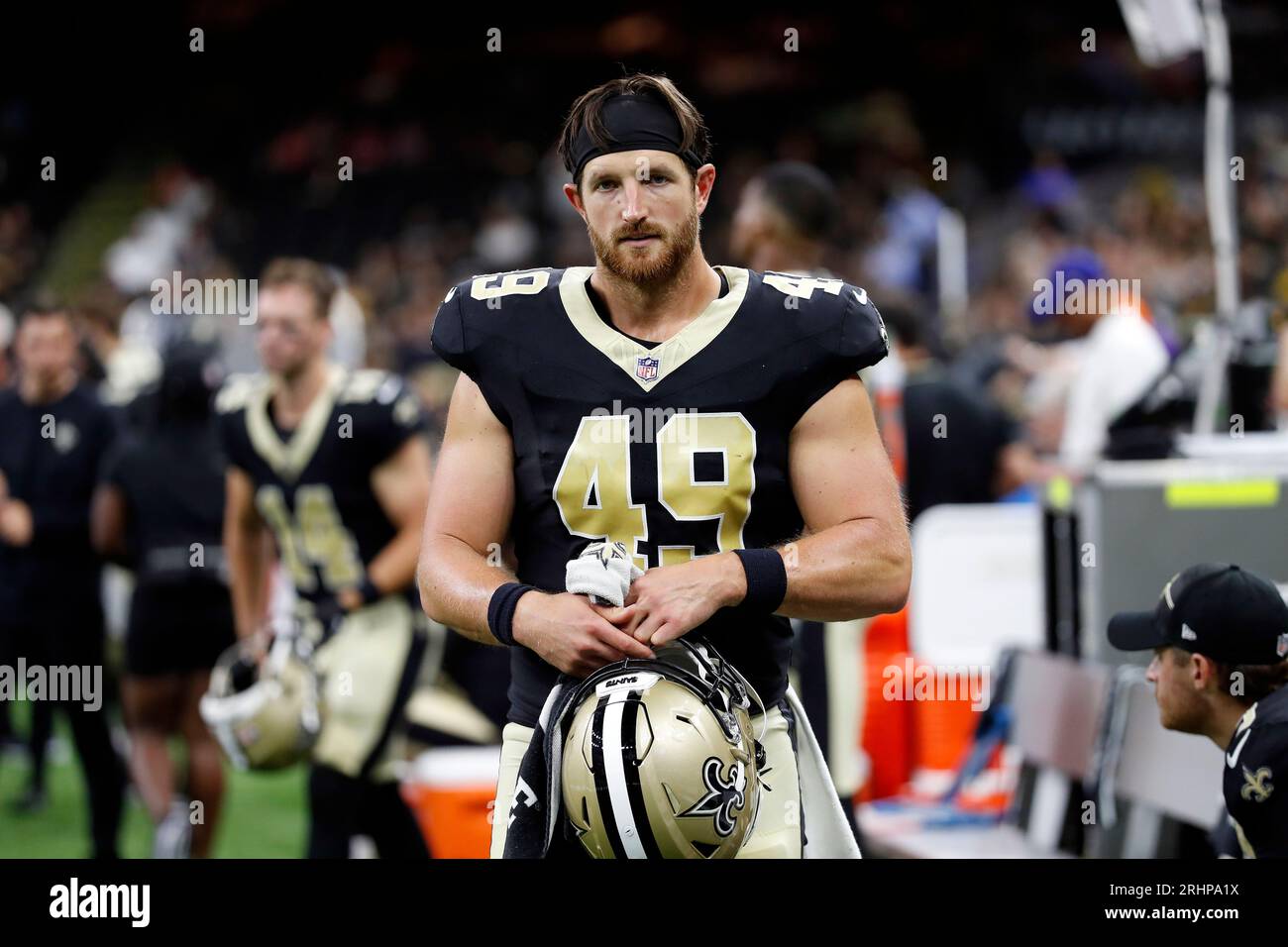 New Orleans Saints long snapper Zach Wood (49) during an NFL preseason ...