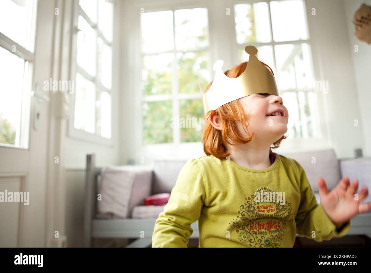 Child with crown Stock Photo - Alamy