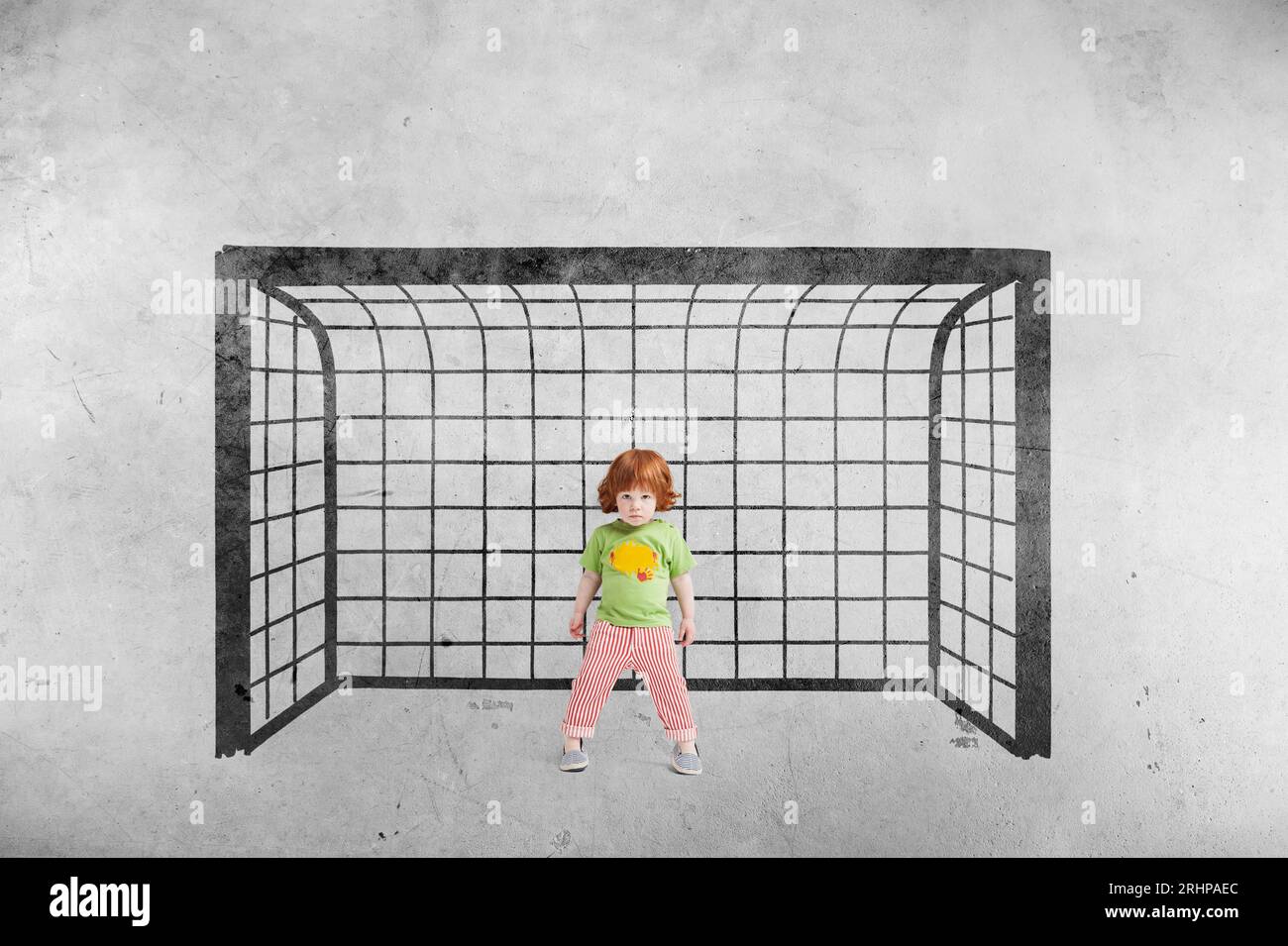Goalkeeper standing goal hi-res stock photography and images - Alamy