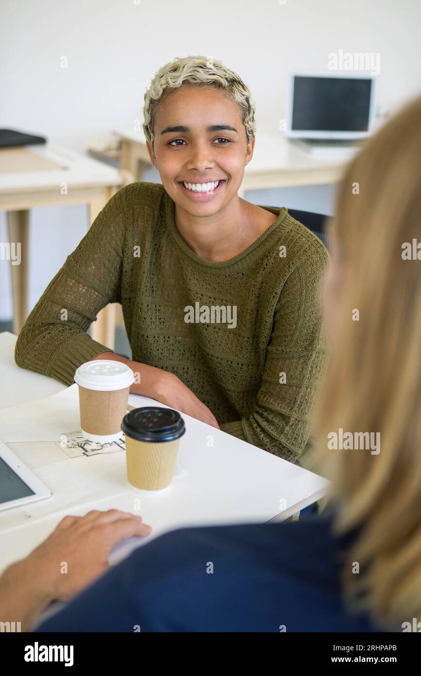 Woman ipad back view hi-res stock photography and images - Alamy