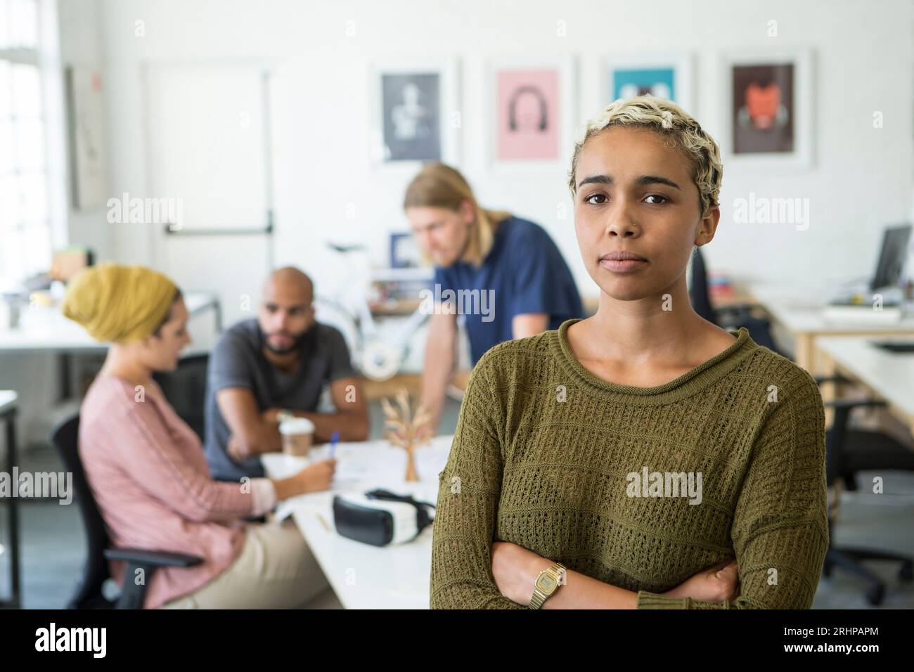 Young people at work Stock Photo - Alamy