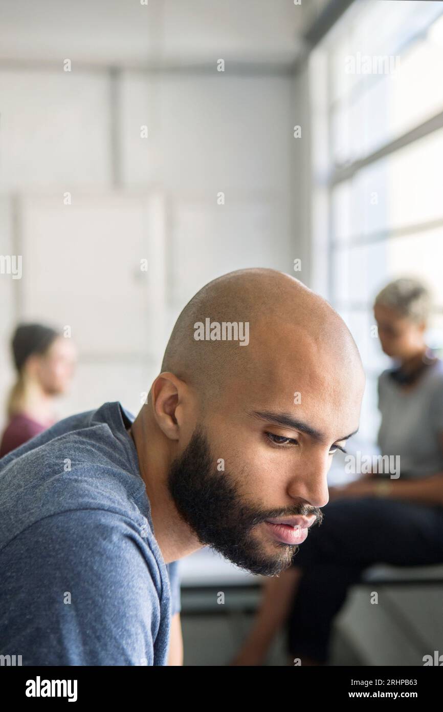 Thoughtful individual hi-res stock photography and images - Alamy
