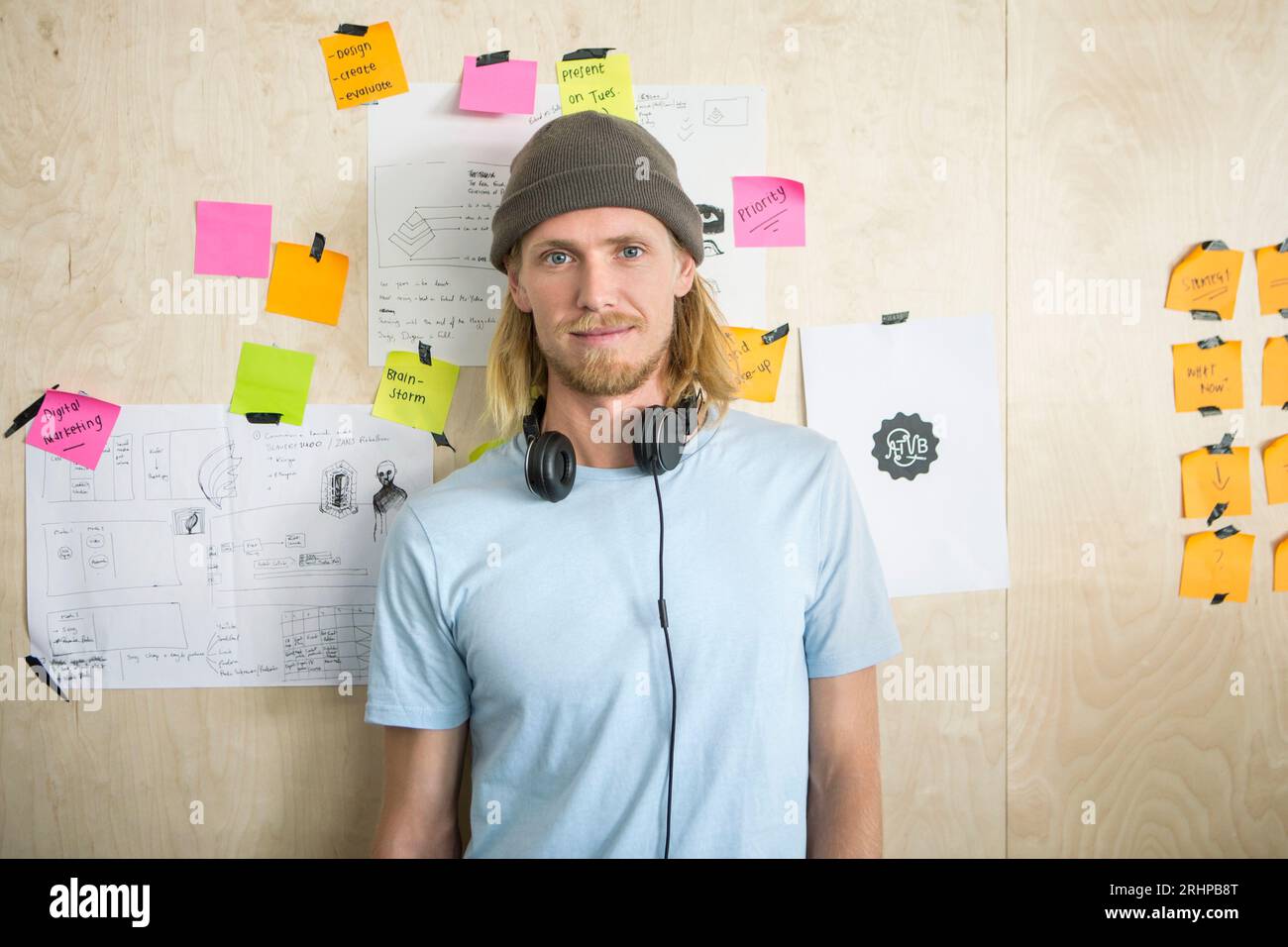 Man with cap Stock Photo - Alamy
