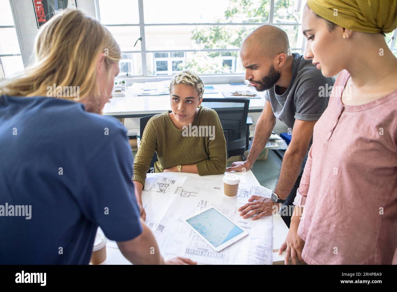 Young people, presentation Stock Photo - Alamy