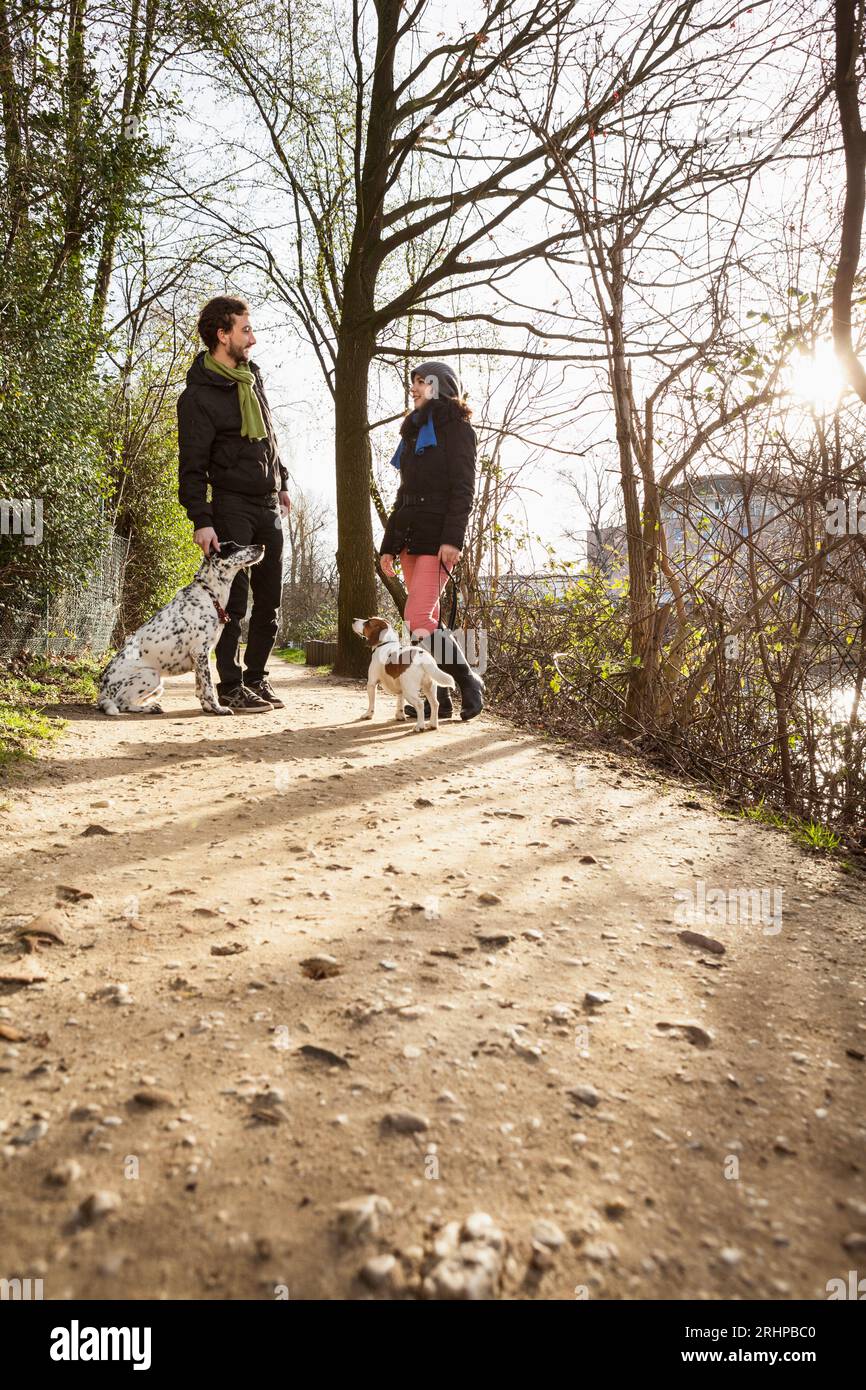 Man talking dog walk hi-res stock photography and images - Alamy