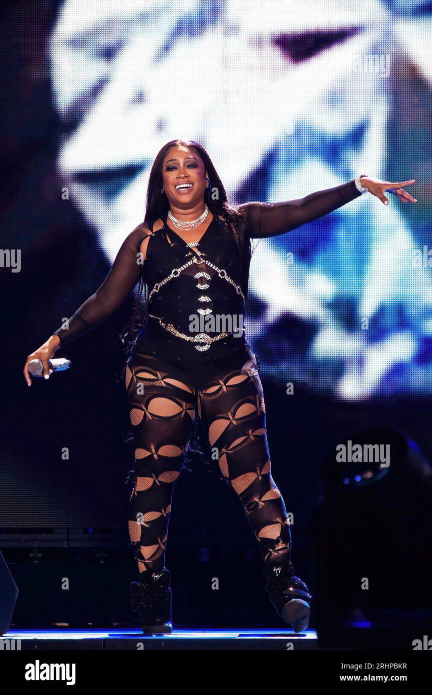 Rapper Trina performs at Hip-Hop 50 Live, celebrating 50 years of hip ...