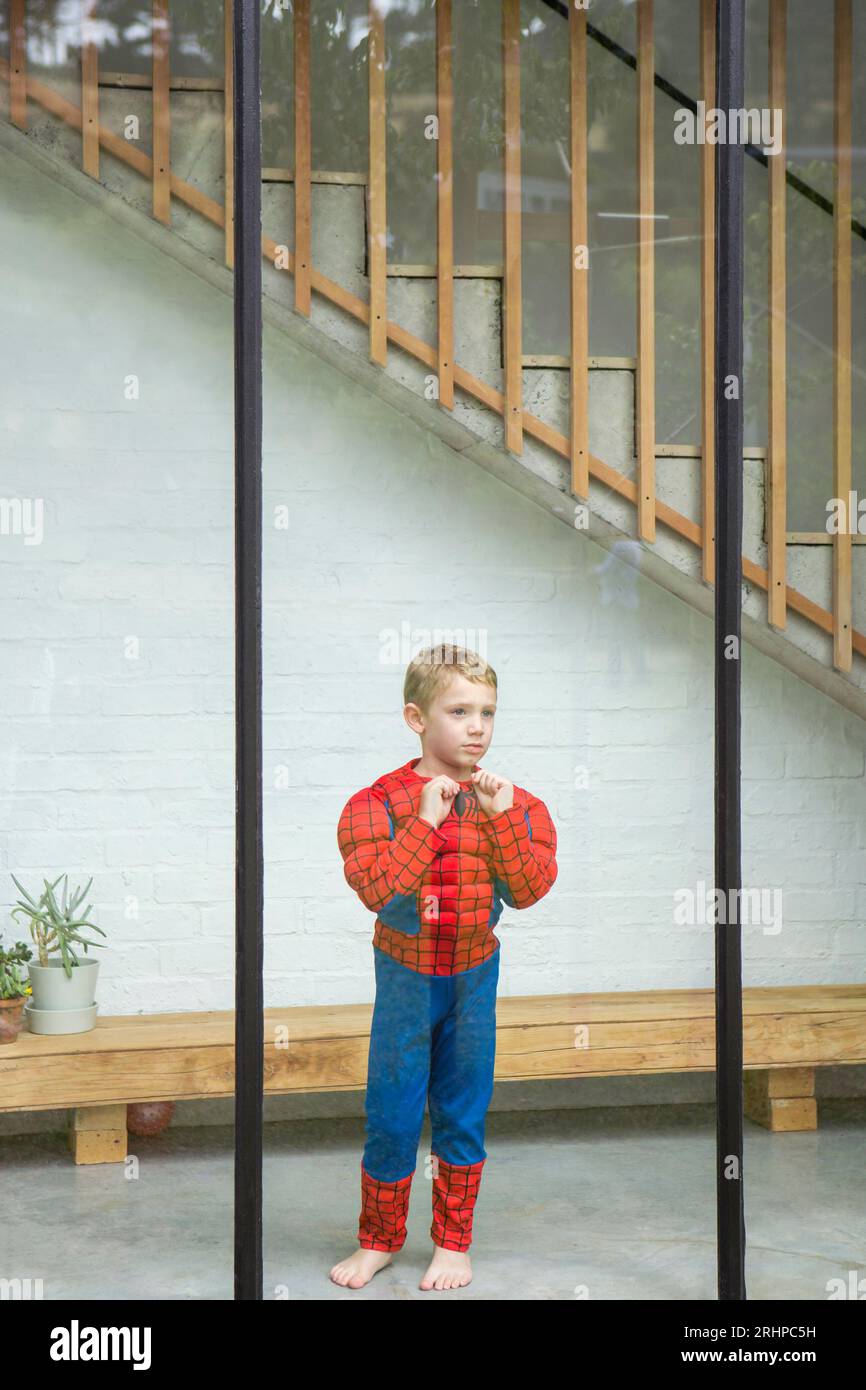 little boy at window Stock Photo - Alamy