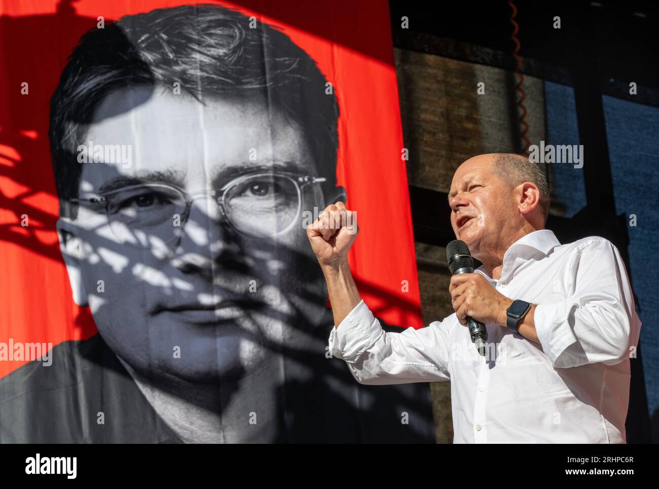 Munich, Germany. 18th Aug, 2023. German Chancellor Olaf Scholz (SPD ...