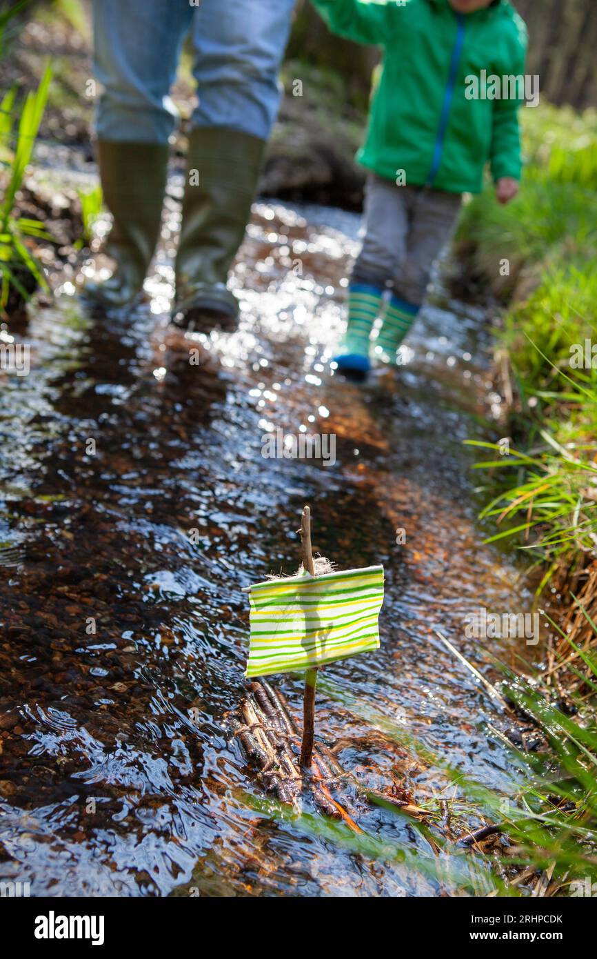 Man watching stream of water hi-res stock photography and images - Alamy