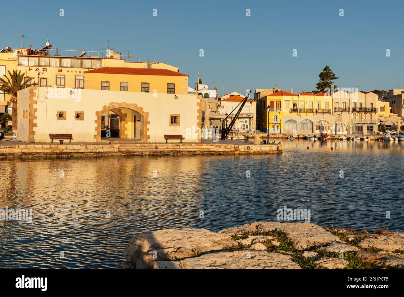 Venetian port of Rethymno, Crete, Greece Stock Photo - Alamy