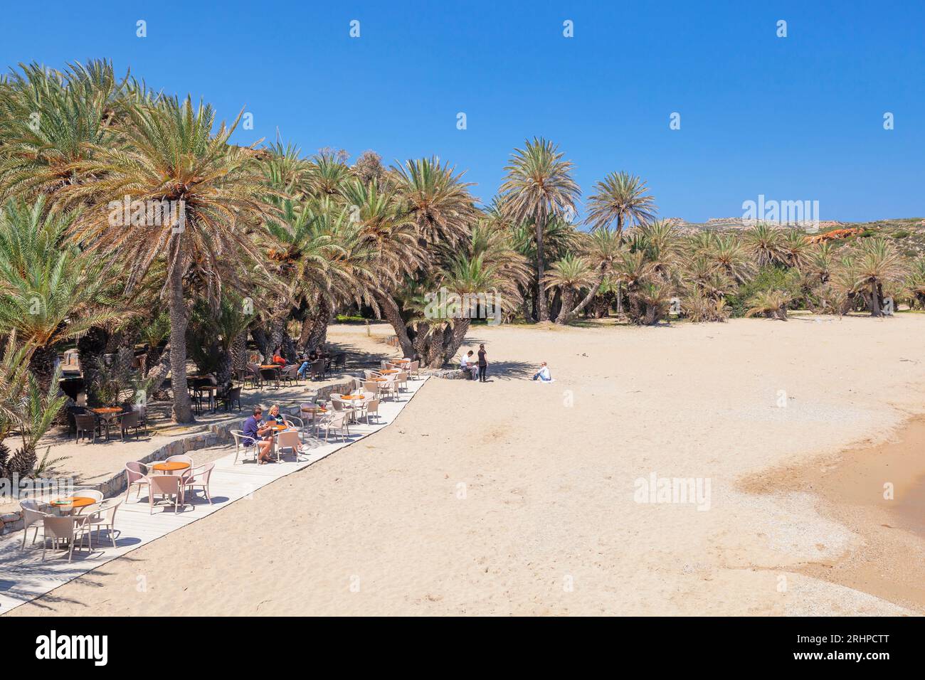 Palm Beach Vai, East Crete, Crete, Greece Stock Photo - Alamy