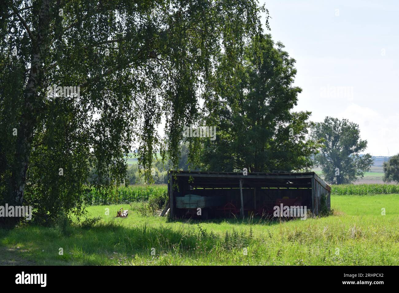 farming equipment hut Stock Photo - Alamy