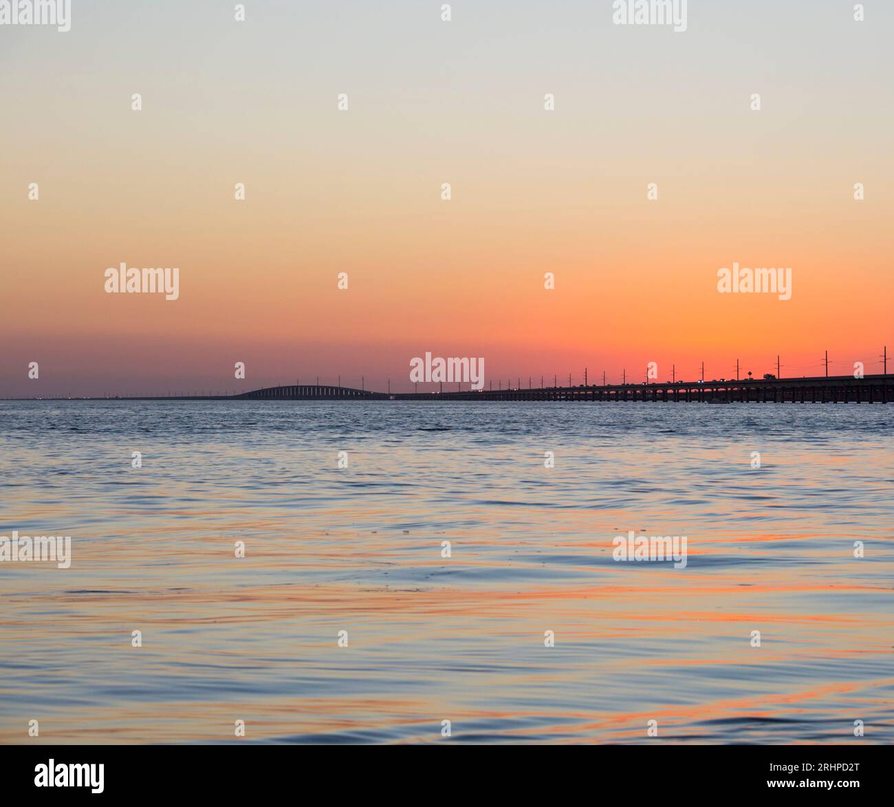 Marathon, Florida, USA. View from Knights Key across the tranquil ...