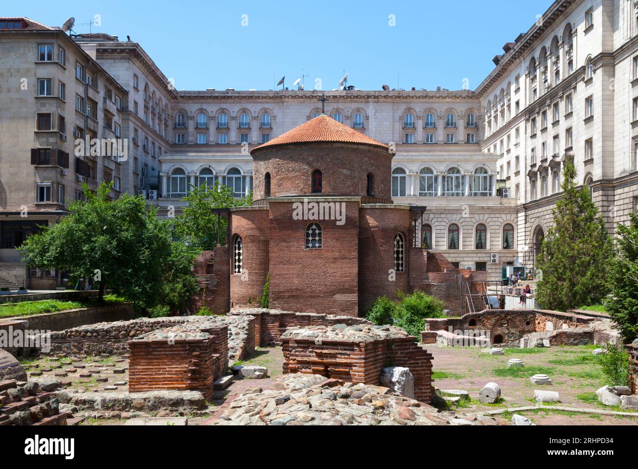 Sofia, Bulgaria - May 18 2019: The Church St. George Rotunda (Bulgarian: Храм ротонда "Св ...