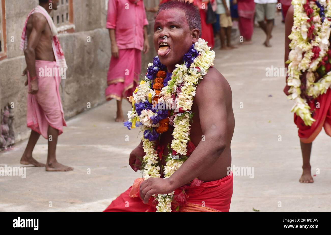 Guwahati, Guwahati, India. 18th Aug, 2023. Devotees perform Deodhani ...