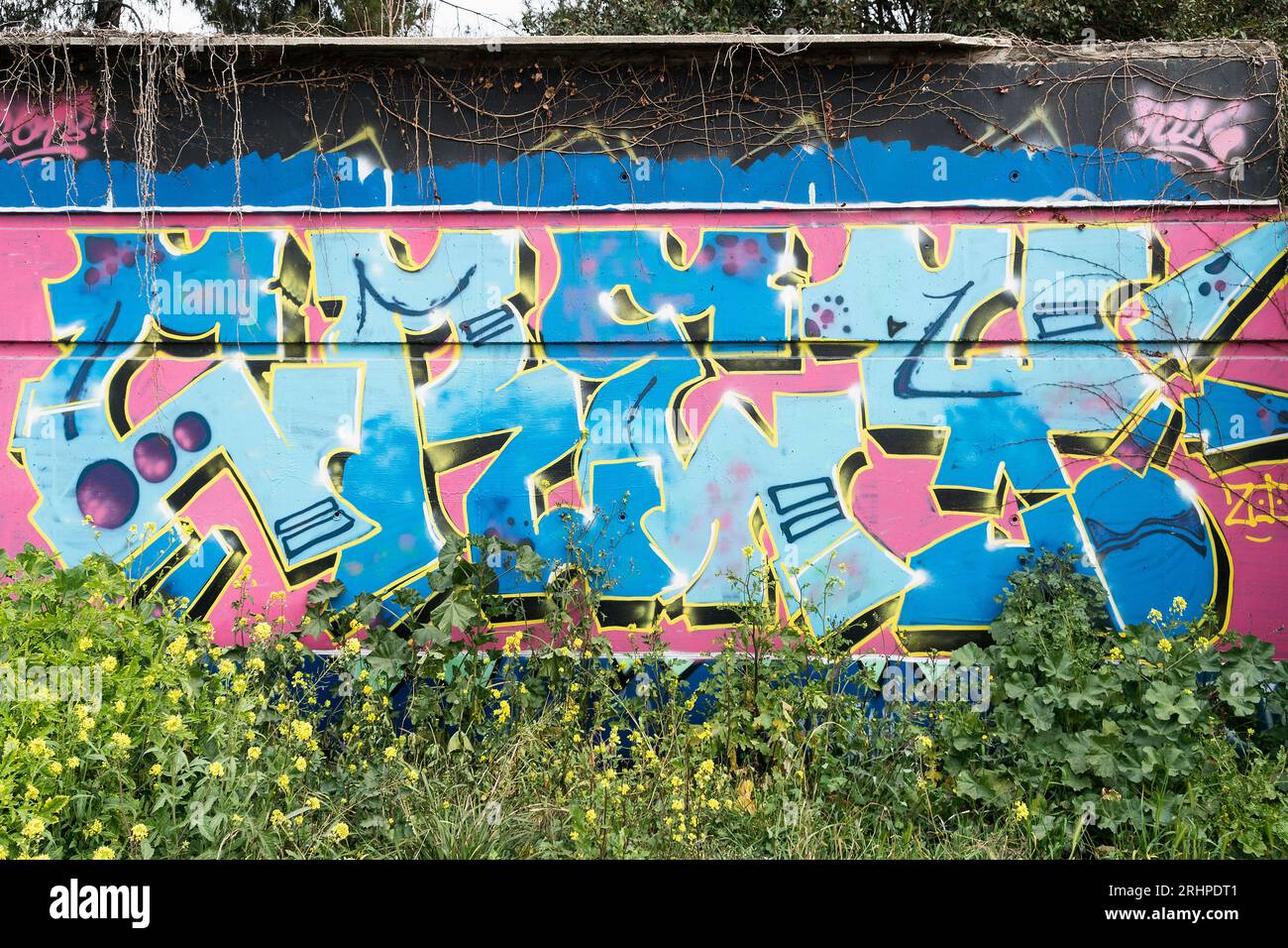 Spain, Andalusia, Granada, big street art gallery at park Federico ...