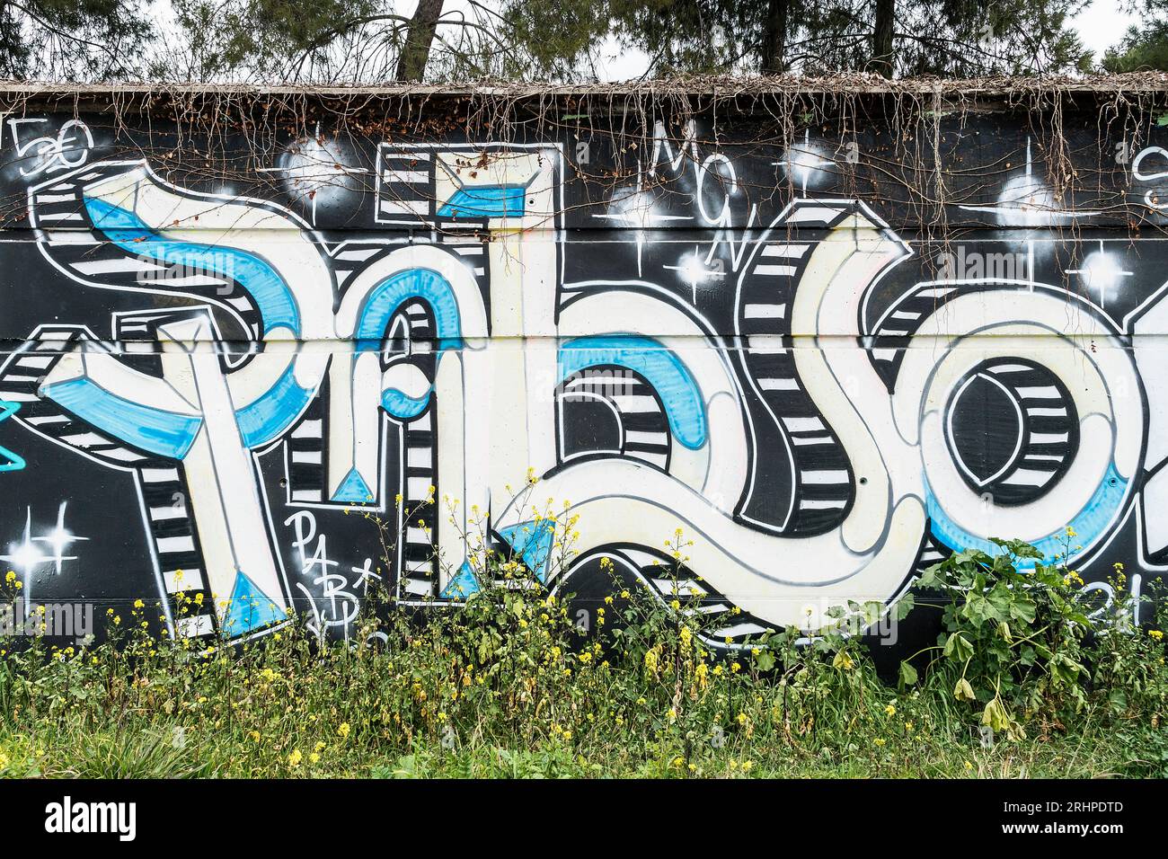 Spain, Andalusia, Granada, big street art gallery at park Federico ...