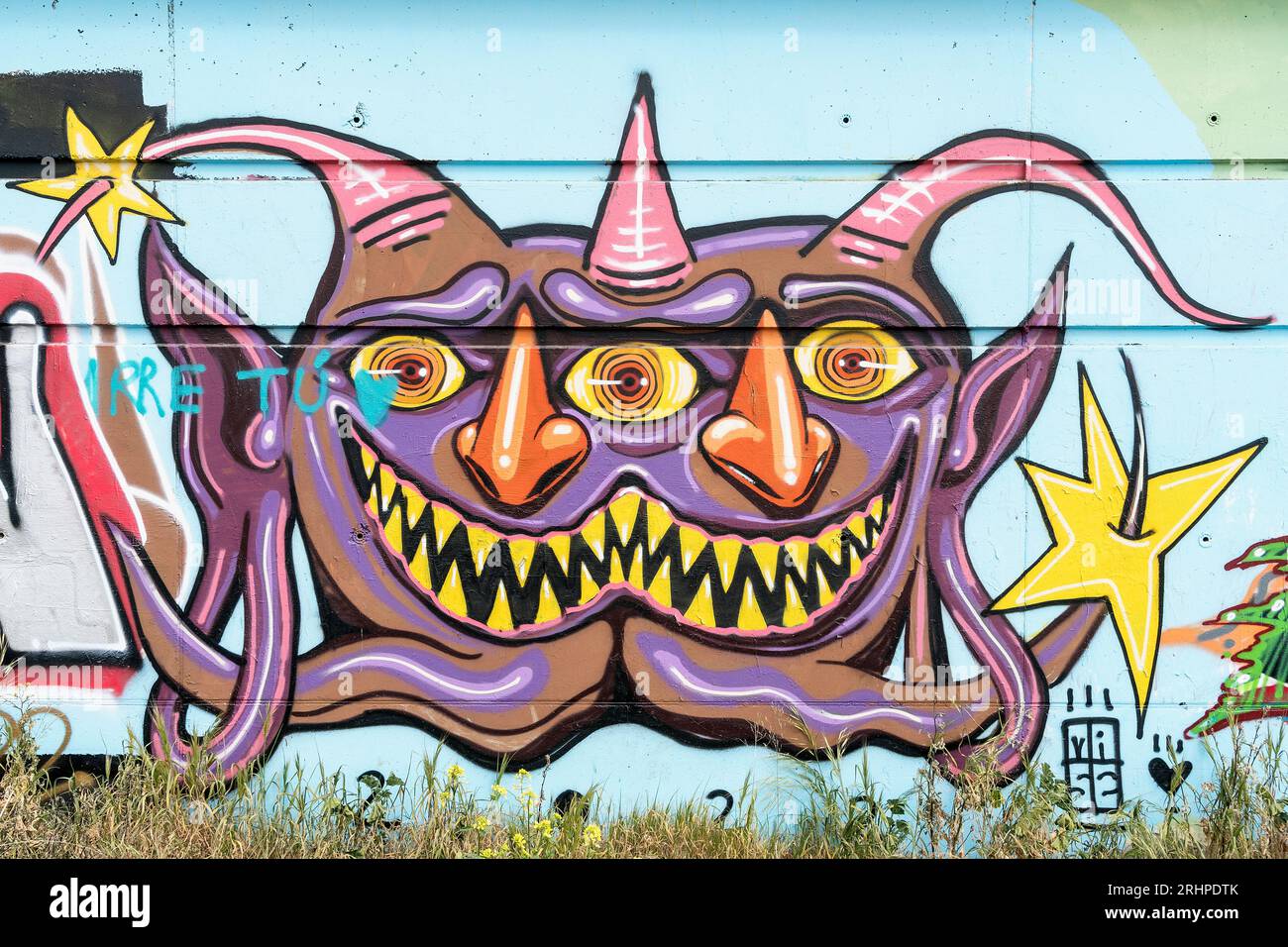 Spain, Andalusia, Granada, big street art gallery at park Federico ...