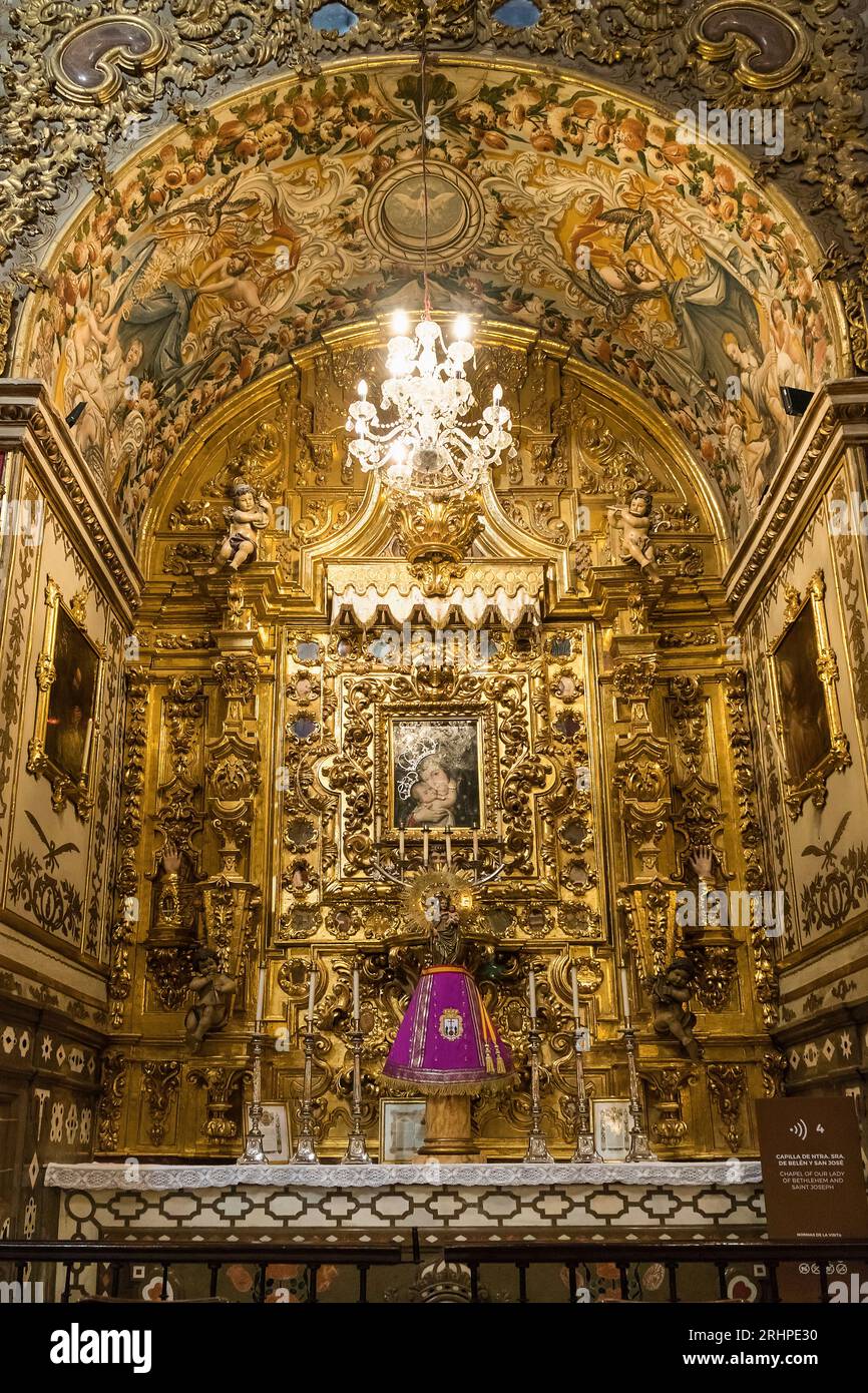 Spain, Andalusia, Granada, Basilica de San Juan de Dios, baroque church ...
