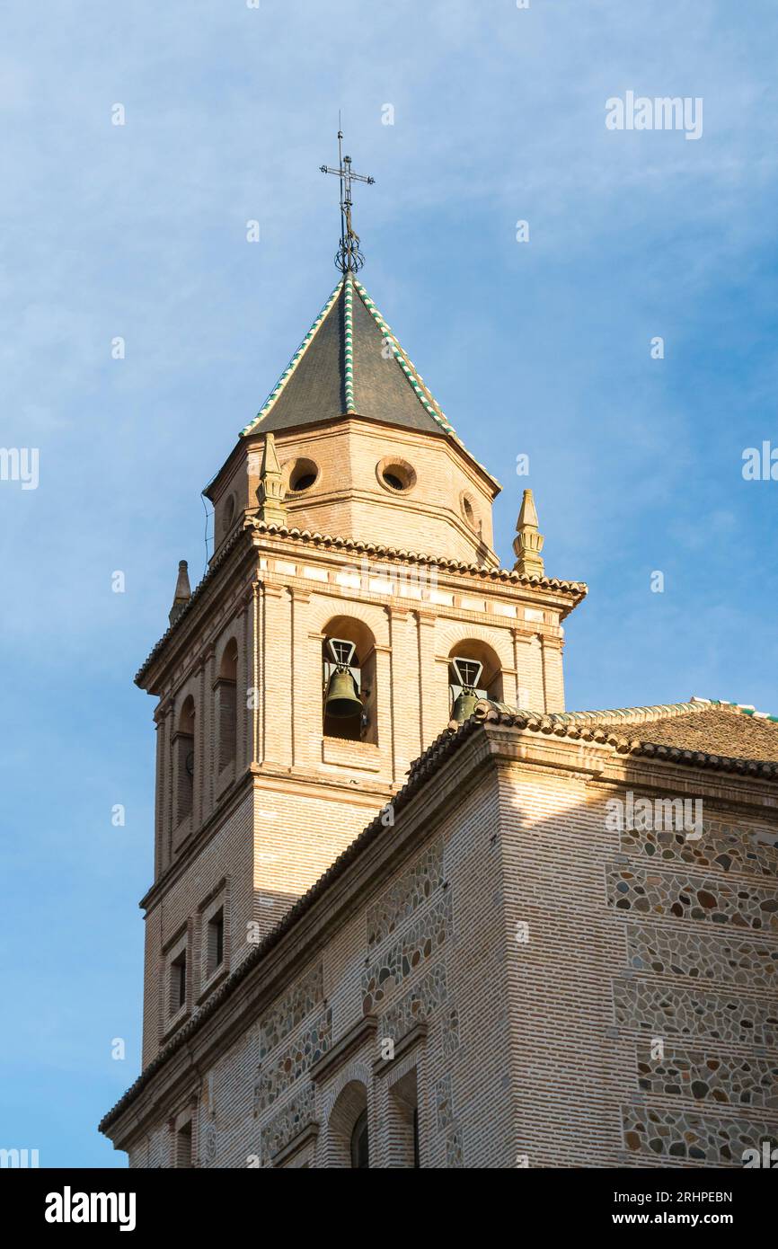 Spain, Andalusia, Granada, Alhambra, Iglesia de Santa Maria de la ...