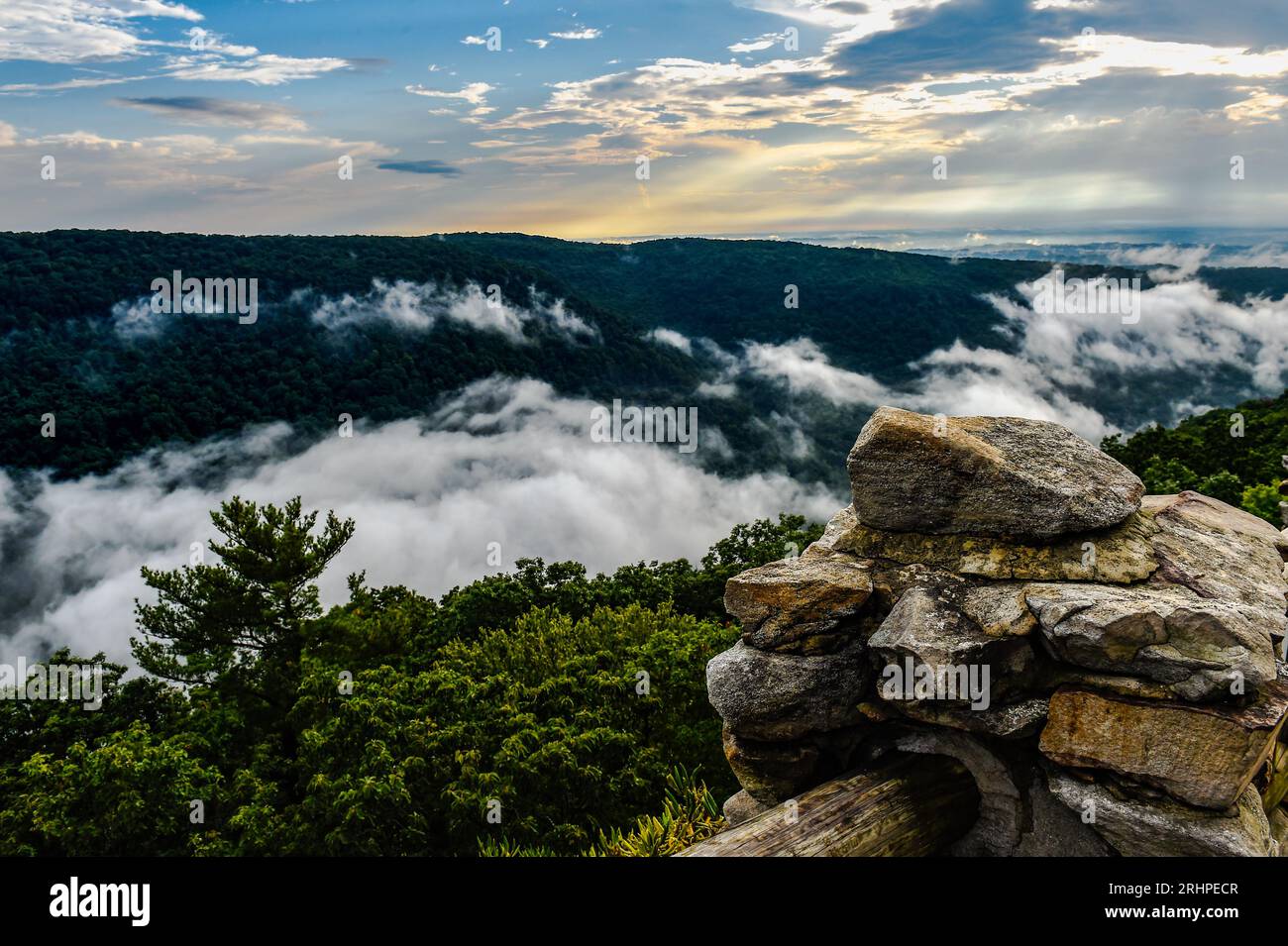The view from Coopers Rock overlook in West Virginia Stock Photo - Alamy
