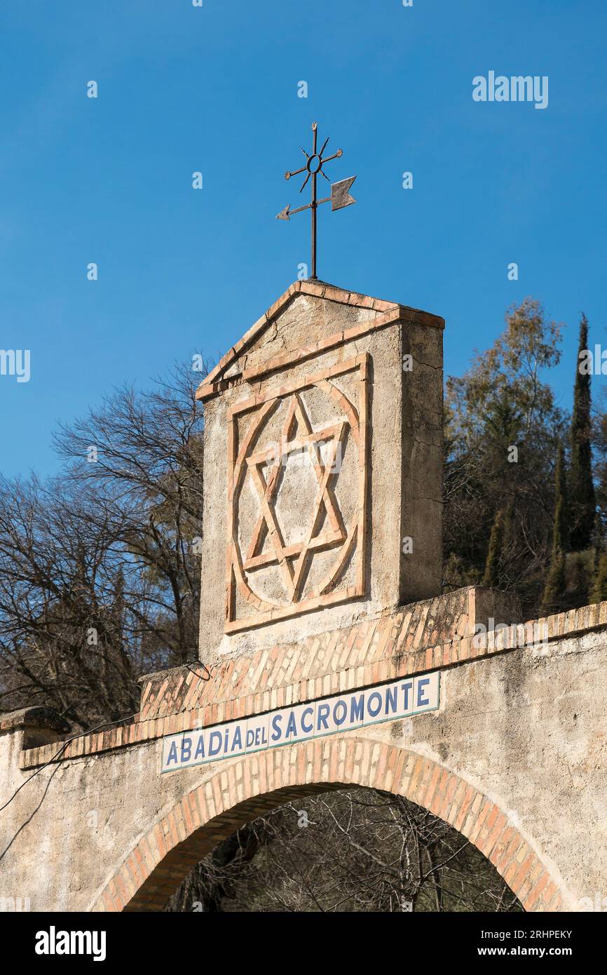 Spain, Andalusia, Granada, Sacromonte, Abadia del Sacromonte, Abbey ...