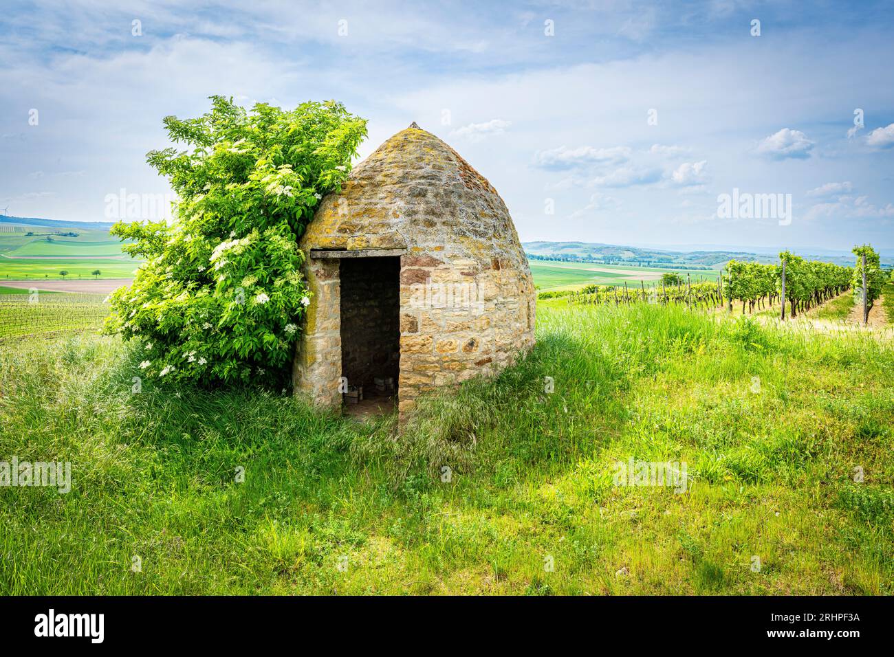 Vineyard cottage near Wendelsheim, trullo at the sand pit, based on ...