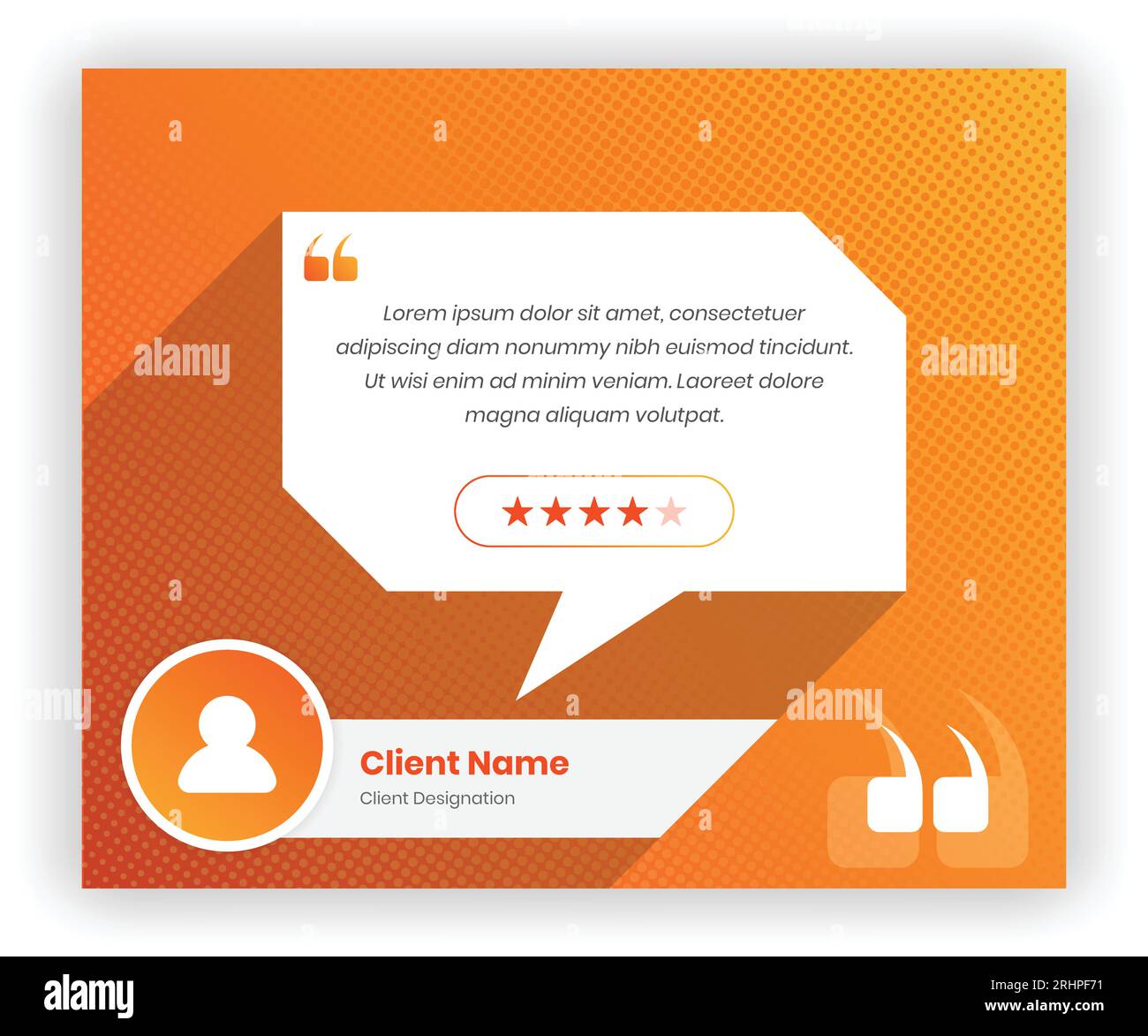 Client review template Cut Out Stock Images & Pictures - Alamy
